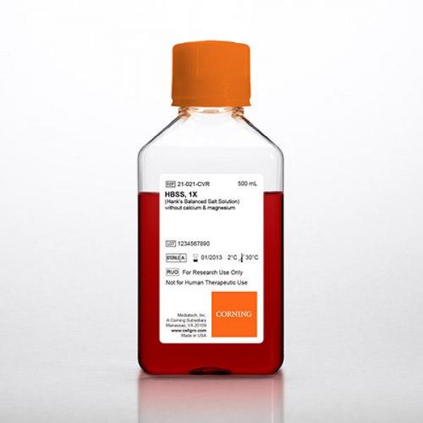 HBSS (HANKS BALANCED SALT SOLUTION), 1X [-] CALCIUM, MAGNESIUM, 500 ML ...